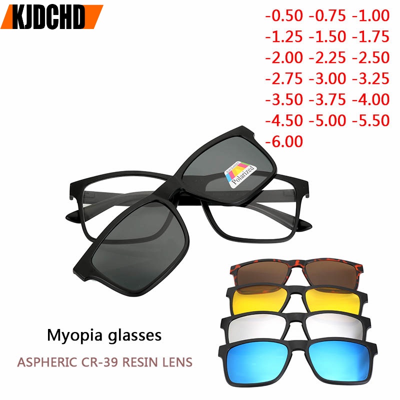 Polarized Sunglasses Finished Myopia Eyewear Optical Eyeglasses Frame ...