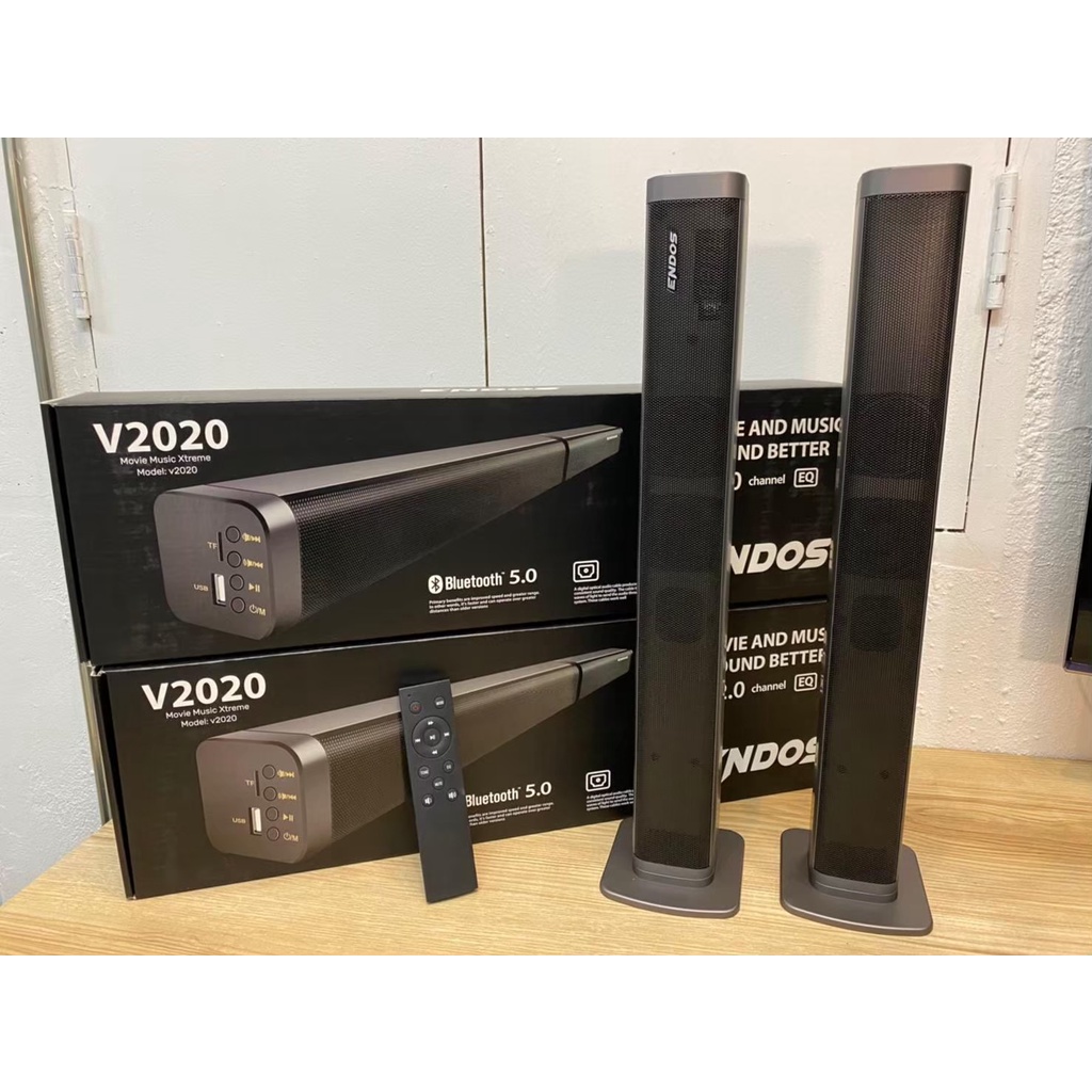 V2020 Endos Soundbar โฮมเธียเตอร์ ลำโพงซาวบาร์ ลำโพงบลูทูธ ลำโพงคอม ...