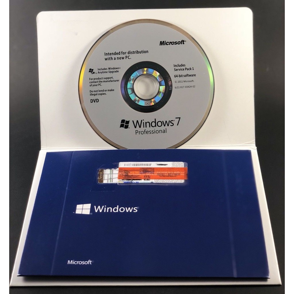 Windows 7 Pro SP1 3264 Bit English OEM - Box DVD (2PC) - s_ittisak ...
