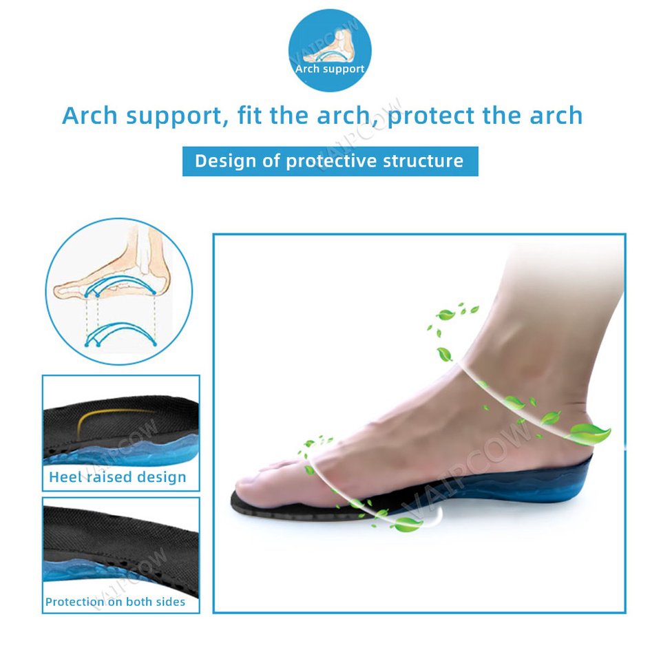 EVA Spring silicone sole insole flat feet orthotic insoles arch support ...