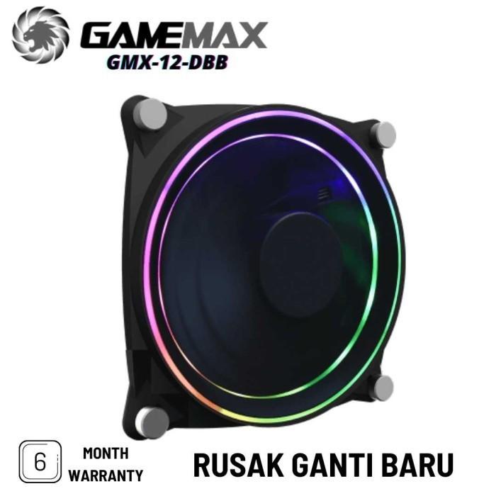 พัดลม Gamemax แหวนชาม Argb Gmx-12-Dbb - 12 ซม. ซิงค์ออร่า แบบคู่ - candytuft2zs.th - ThaiPick