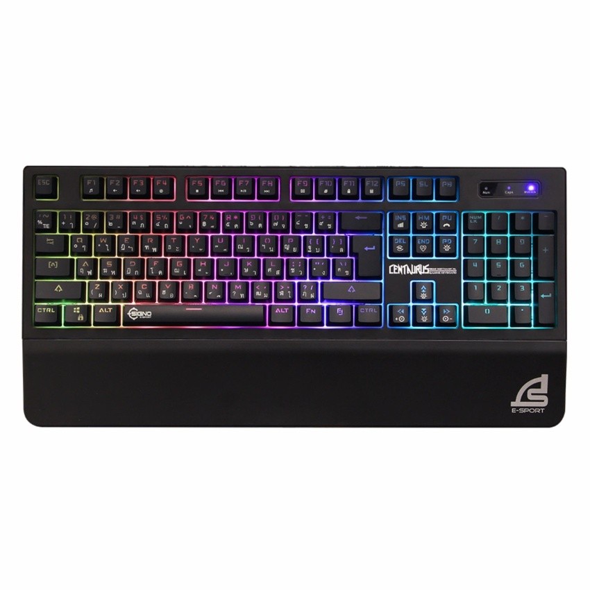SIGNO E-Sport Semi Mechanical Gaming Keyboard Rubber Dome รุ่น ...