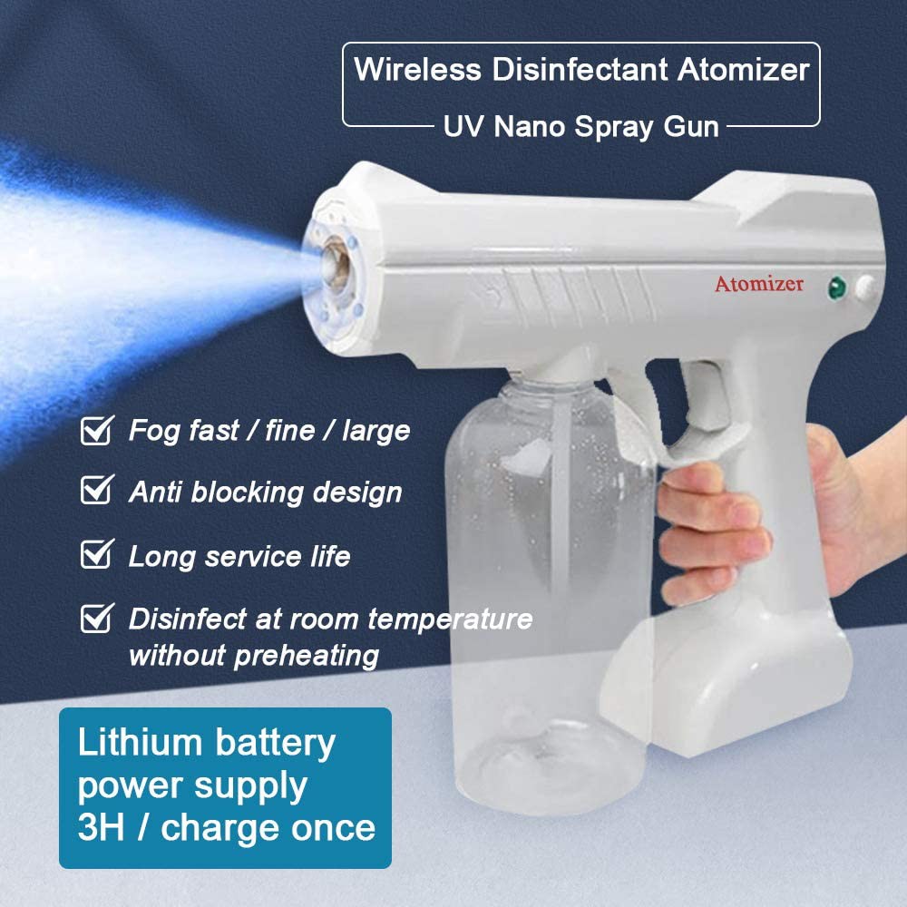 Ready Stock Disinfectant Mist Gun 800ML Handheld Rechargeable Nano ...