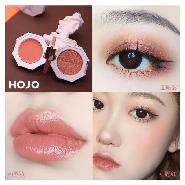 ┇8024(ใหม่/ของแท้) hojo novo 3 Colors Eyeshadow Palette อายแชโดว์หิน ...