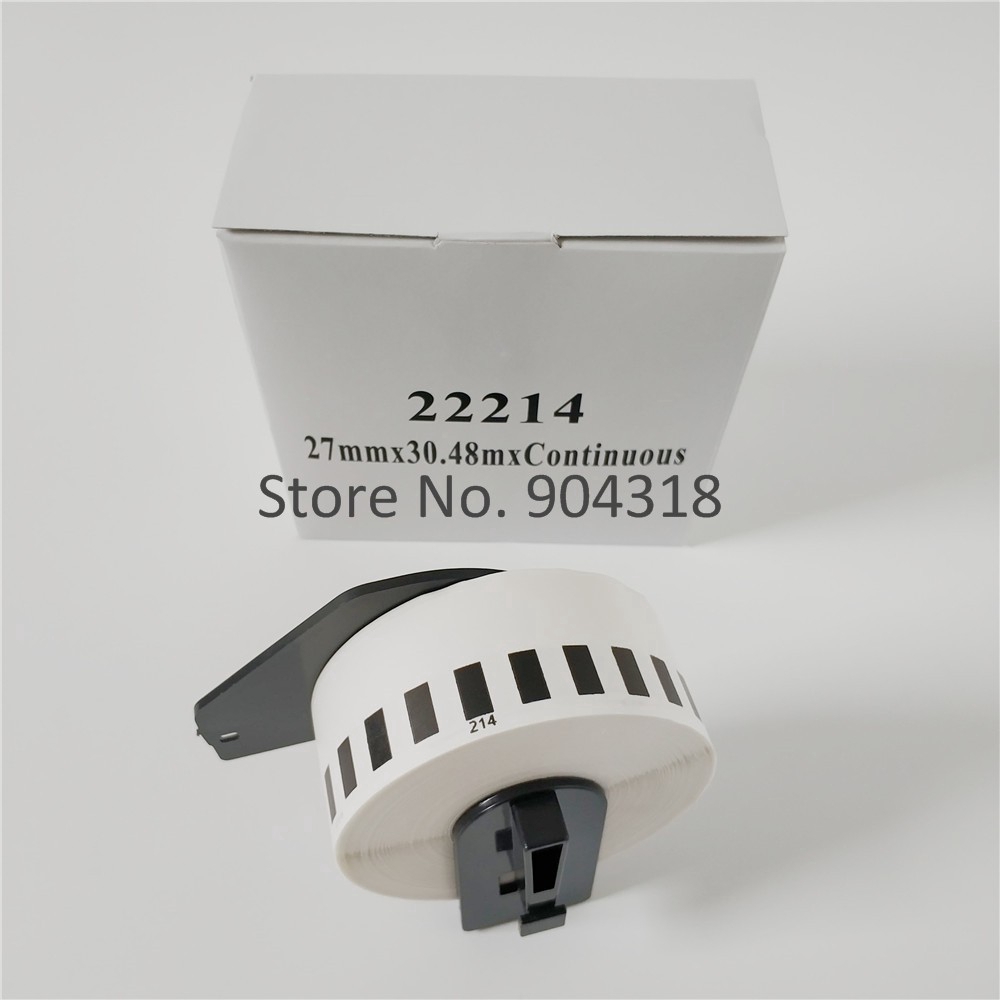 6 X โรล Brother Dk 22214 Dk 22214 ป้ายฉลากอุปกรณ์เสริมสําหรับ ...