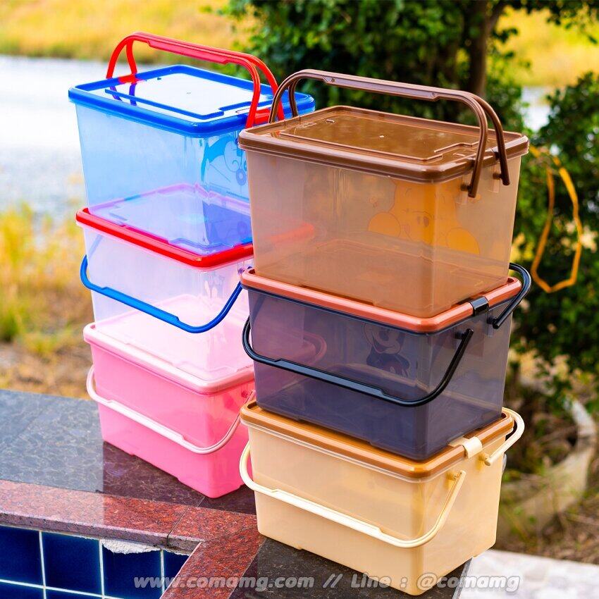 กล่องอเนกประสงค์มีหูหิ้ว กล่องใส่ของเตรียมคลอด ลายการ์ตูนลิขสิทธิ์แท้ ...
