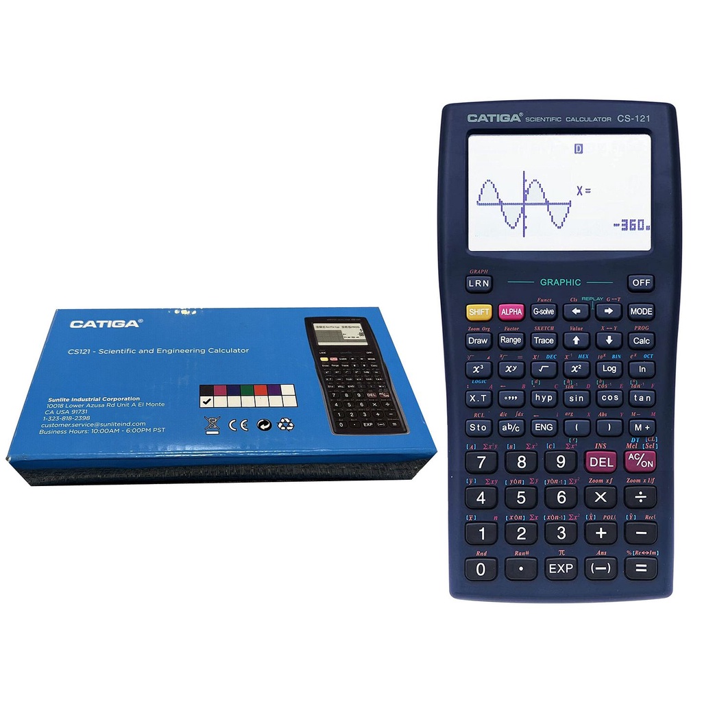 CATIGA CS-121 Programmable Scientific Calculator with Graphic Functions ...