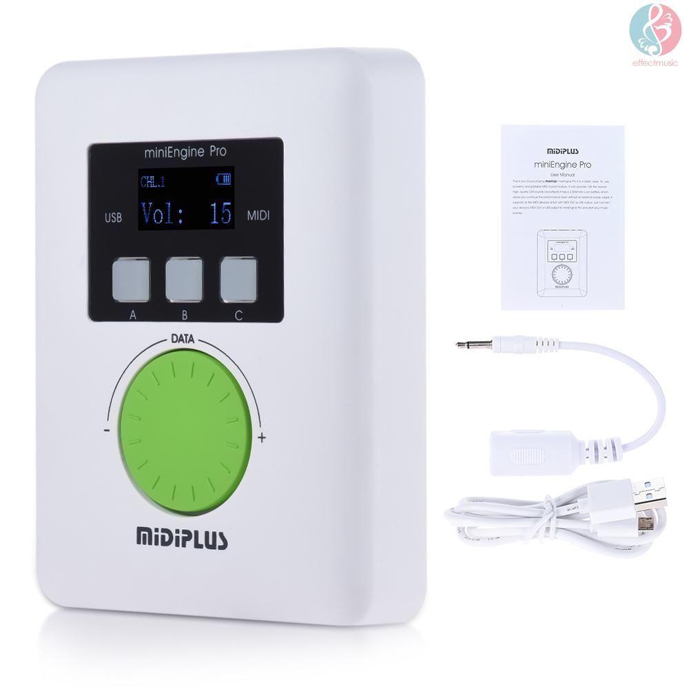 Midiplus Miniengine Pro โมดูลเสียงภายนอก Usb แบบชาร์จในตัวแบตเตอรี่ ...