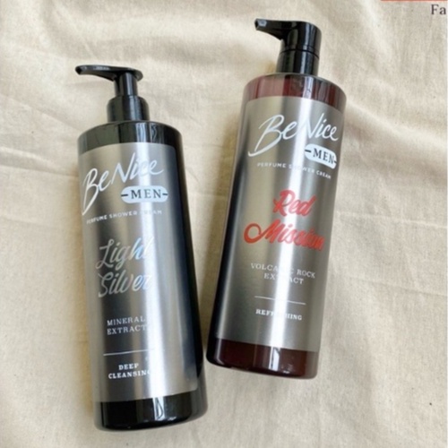 BeNice Men Perfume Shower Cream Light Silver 450ml. | Shopee Thailand