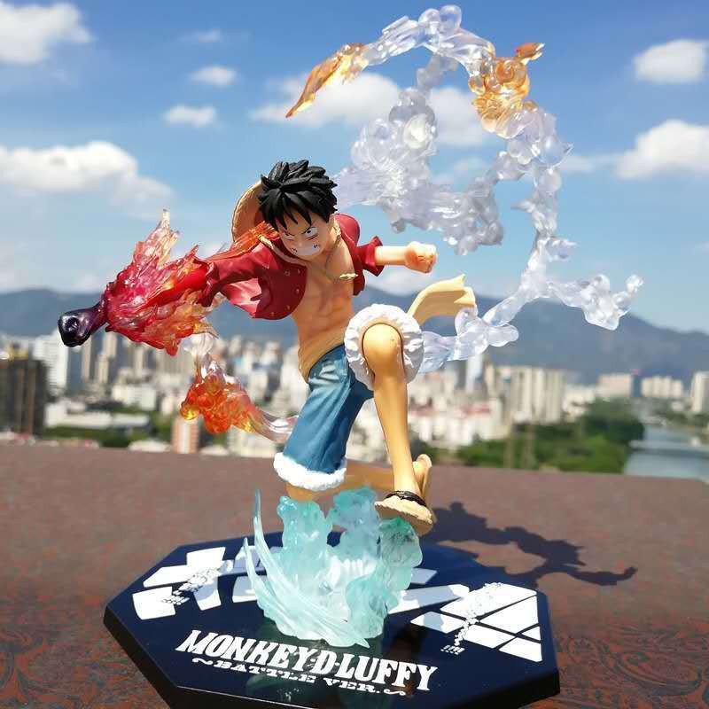 【พิเศษ】One Piece อะนิเมะรูป Luffy Sauron รุ่น Fire Fist Luffy ตุ๊กตาตก ...