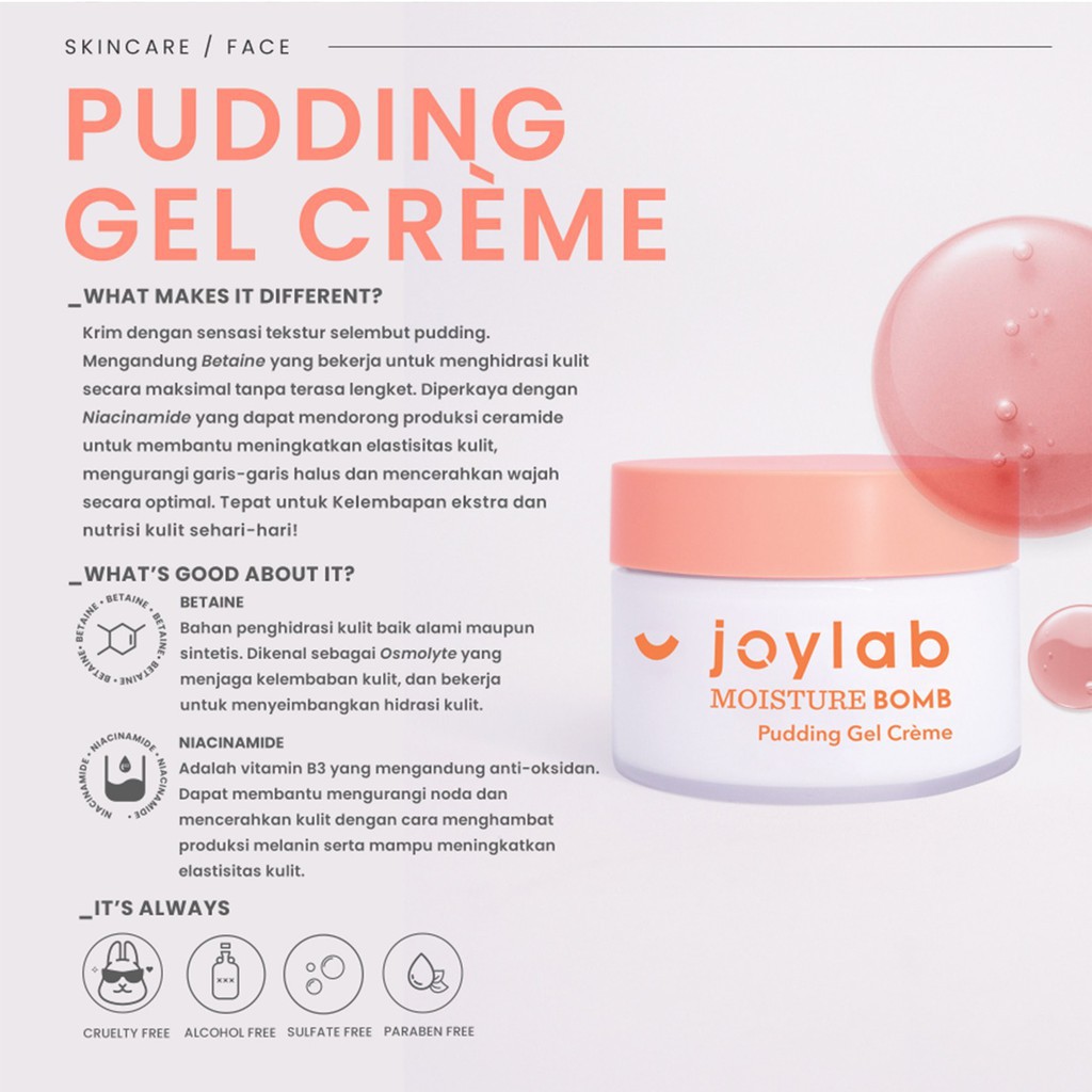 Joylab ครีมเจลพุดดิ้ง - 30 กรัม - ponnybeaute.th - ThaiPick