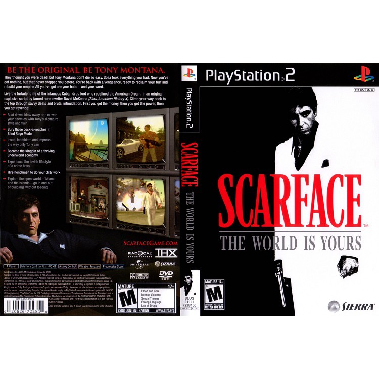 SCARFACE [PS2 US : DVD5 1 Disc] | Shopee Thailand