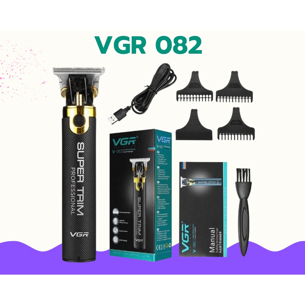 ปัตตาเลี่ยนตัดผมกันขอบไร้สาย VGR-V 082 | Shopee Thailand