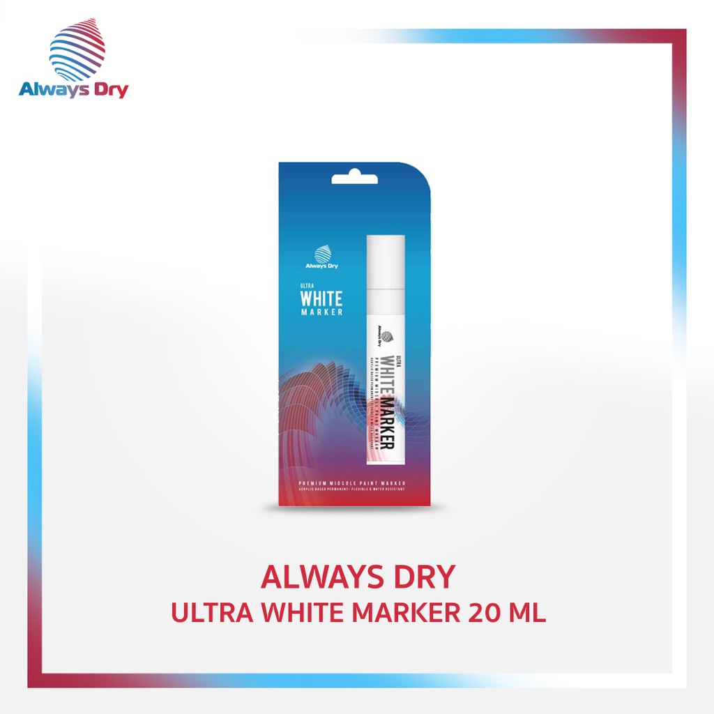 Always Dry Ultra White Marker 20ml ปากกาอะคริลิคสำหรับพื้นรองเท้า ...