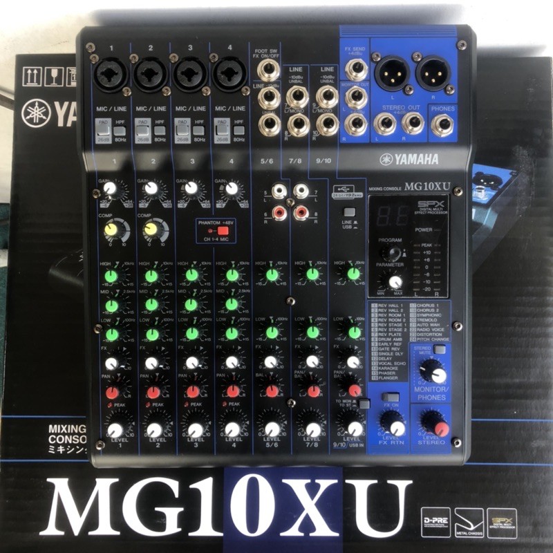 MG10XU Analog Mixer 10 Input เครื่องผสมสัญญาณเสียง มิกเซอร์อนาล็อก 10 ...