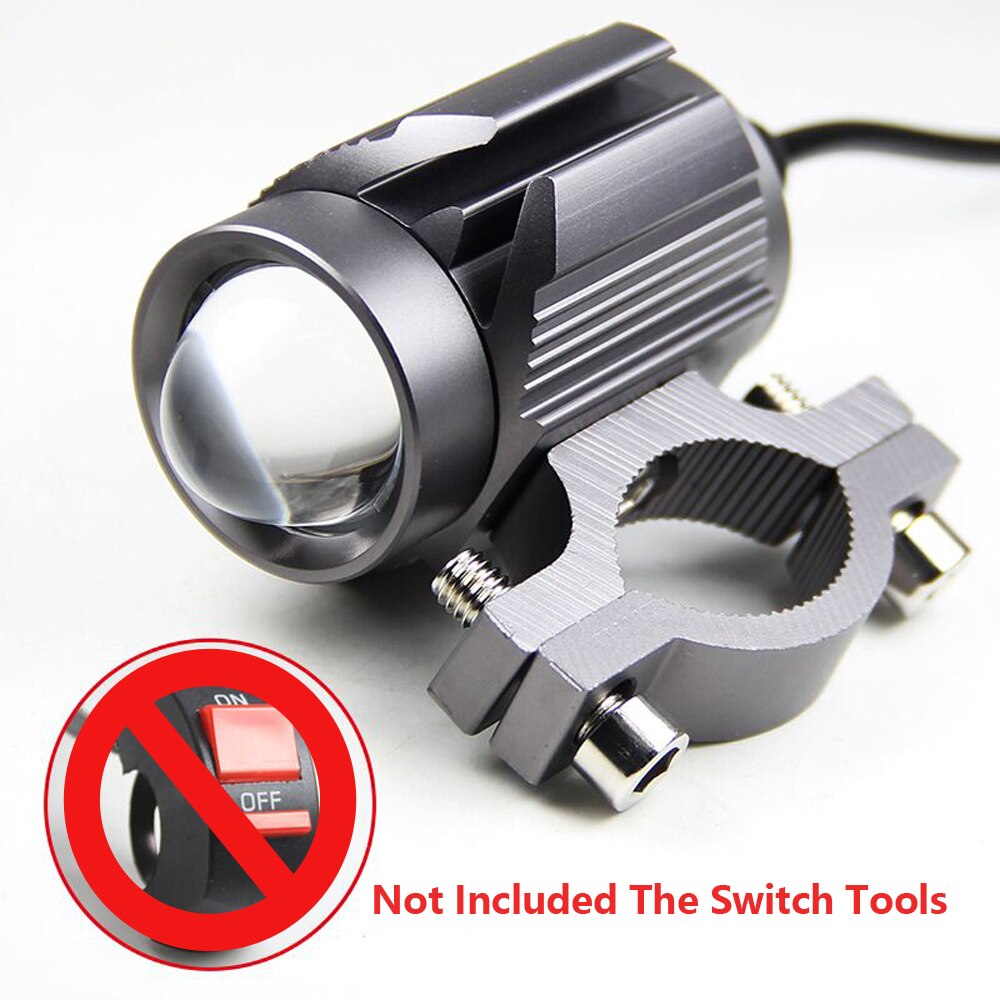 （In Stock）Tri-ple Model LED Motorcycle Headlight Spot Light LED Bi Lens ...