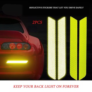 ปรับโฉม&Car Reflective Stickers Safety Reflective Warning Stickers Car ...