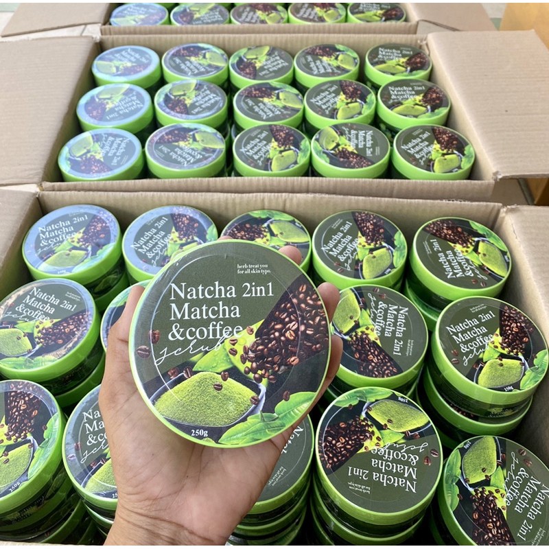 สครับณัชชา ชาเขียว กาแฟ Natcha 2in1 Matcha&Coffee - arita. - ThaiPick