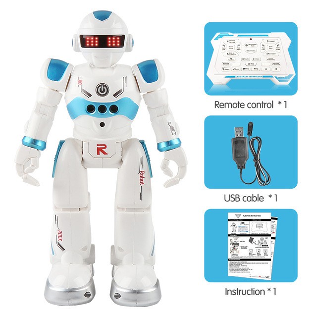 ของเล่นเด็ก:Remote Control Robot Multifunction USB Charging Children's ...