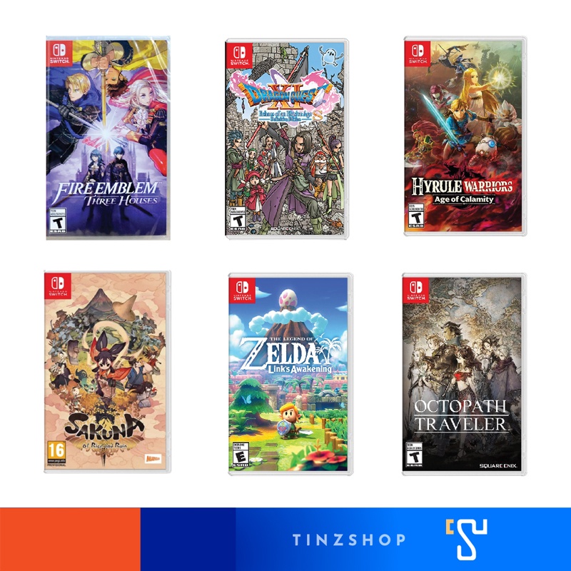 Nintendo Switch 6 Game Hit แผ่นเกม 6 เกม นินเทนโดสวิทซ์ เกมขายดี ...