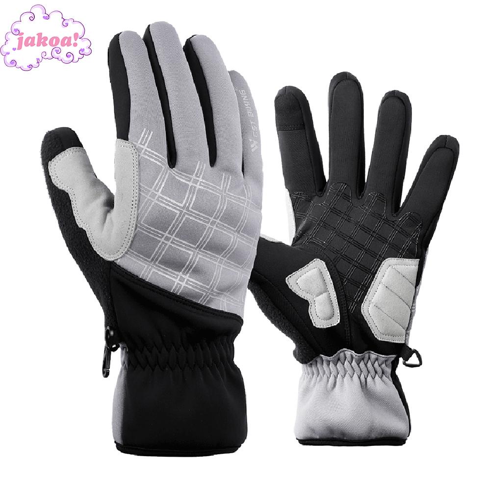 JAKO--Gloves Motorcycle Waterproof Winter Bicycle Fleece Riding Ski ...