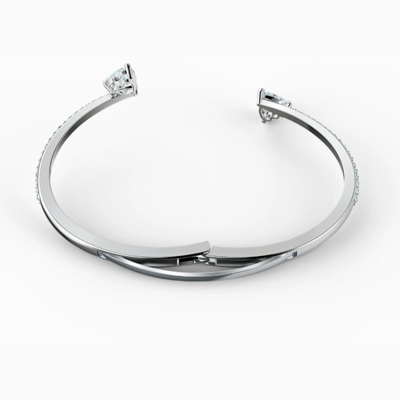 SWAROVSKI(สวารอฟสกี้) ATTRACT SOUL HEART สร้อยข้อมือคริสตัล 5535354 ...