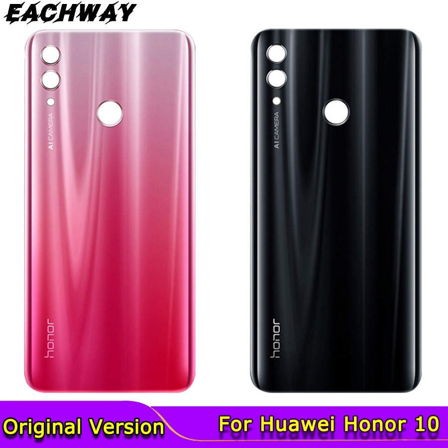 Original Huawei Honor 10 กระจกด้านหลังแบตเตอรี่ด้านหลังประตู Huawei ...