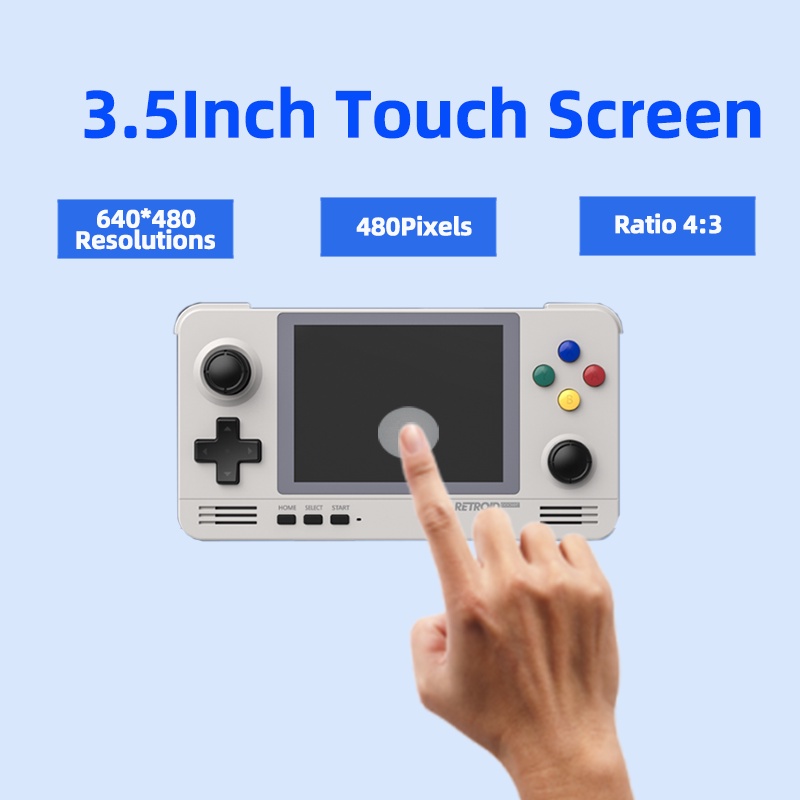 Retroid Pocket 2 Plus 3.5Inch Touch Screen Retro Video Game Consoles ...