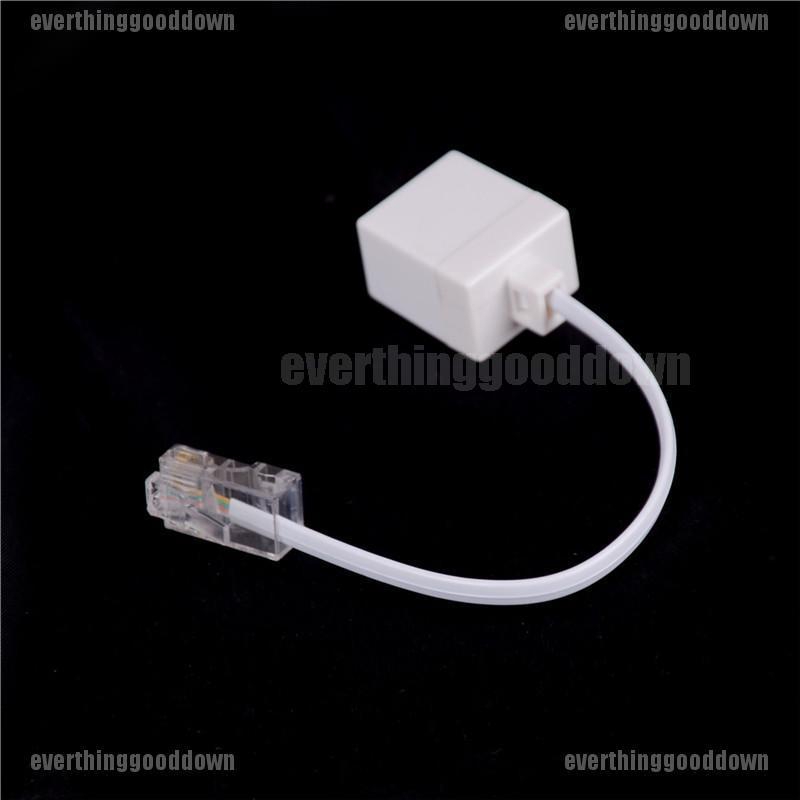 อะแดปเตอร์แปลงสายเคเบิ้ล RJ11 6P4C Female To Ethernet RJ45 8P8C Male FM - everthinggooddown.th ...
