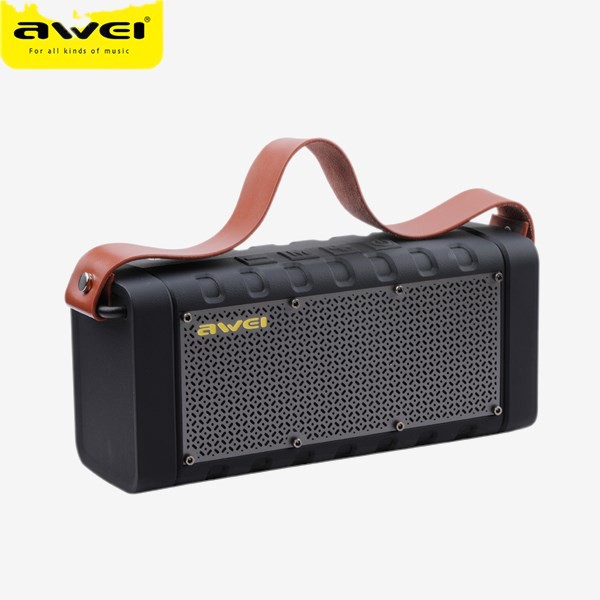 ☽AWEI ใช้ลำโพงบลูทูธกลางแจ้ง Wei Y668 แบบพกพาแบบพกพา 2000 mA พลังเสียง ...