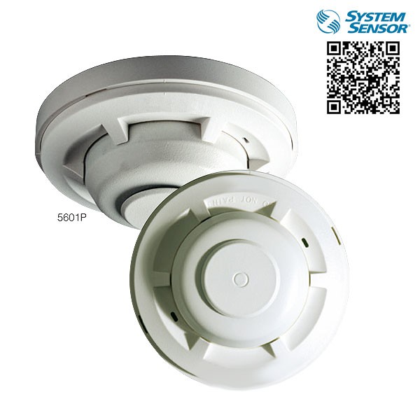 ซิสเต็มเซ็นเซอร์ 5601P เครื่องตรวจจับความร้อน 57°C Fixed Temp & ROR ...