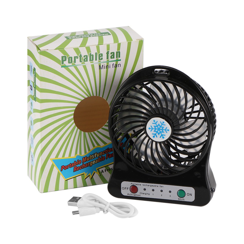 New Leyou buckle pocket fan handheld colorful light rechargeable mini ...