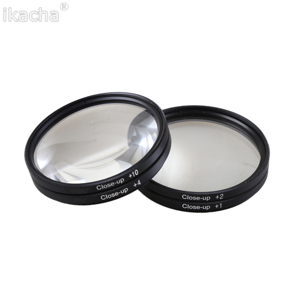 กล้องกรองMacro Close Up Lens Filter +1+2+4+10 Filter Kit 49mm 52mm 55mm ...