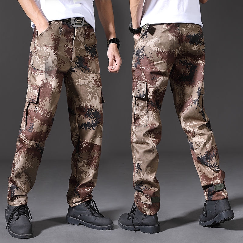 RUNTIP Tactical Camouflage Pants Military Cargo Pants Men wear ...