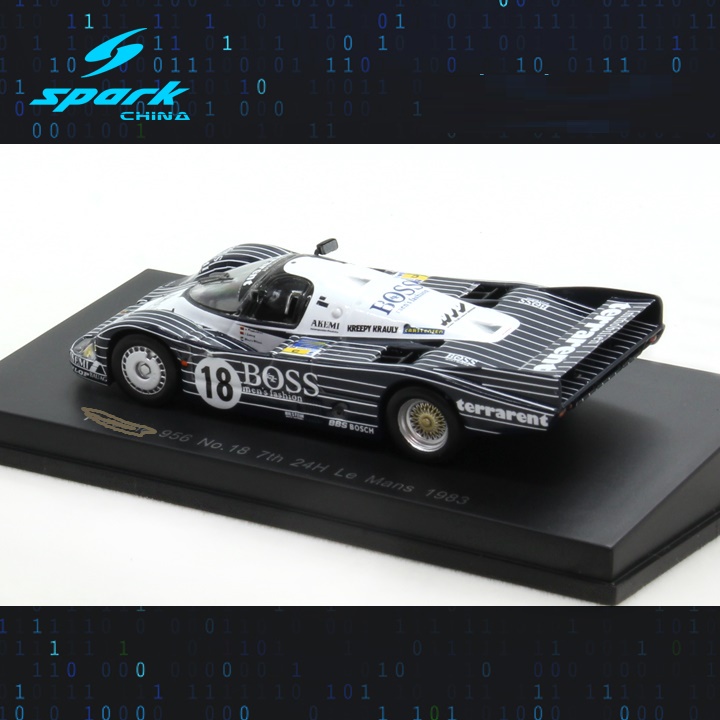 Spark 164 1983 Y180 956 NO.18 7th 24H Le Mans Simulation Model Car ...