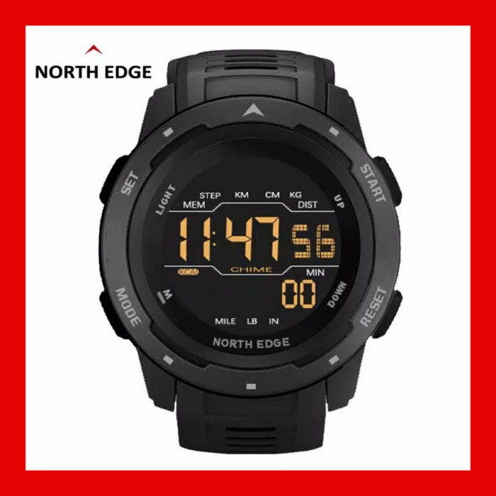 Smart Watch North Edge Mars Original Watch. Premium Black Garmin ...