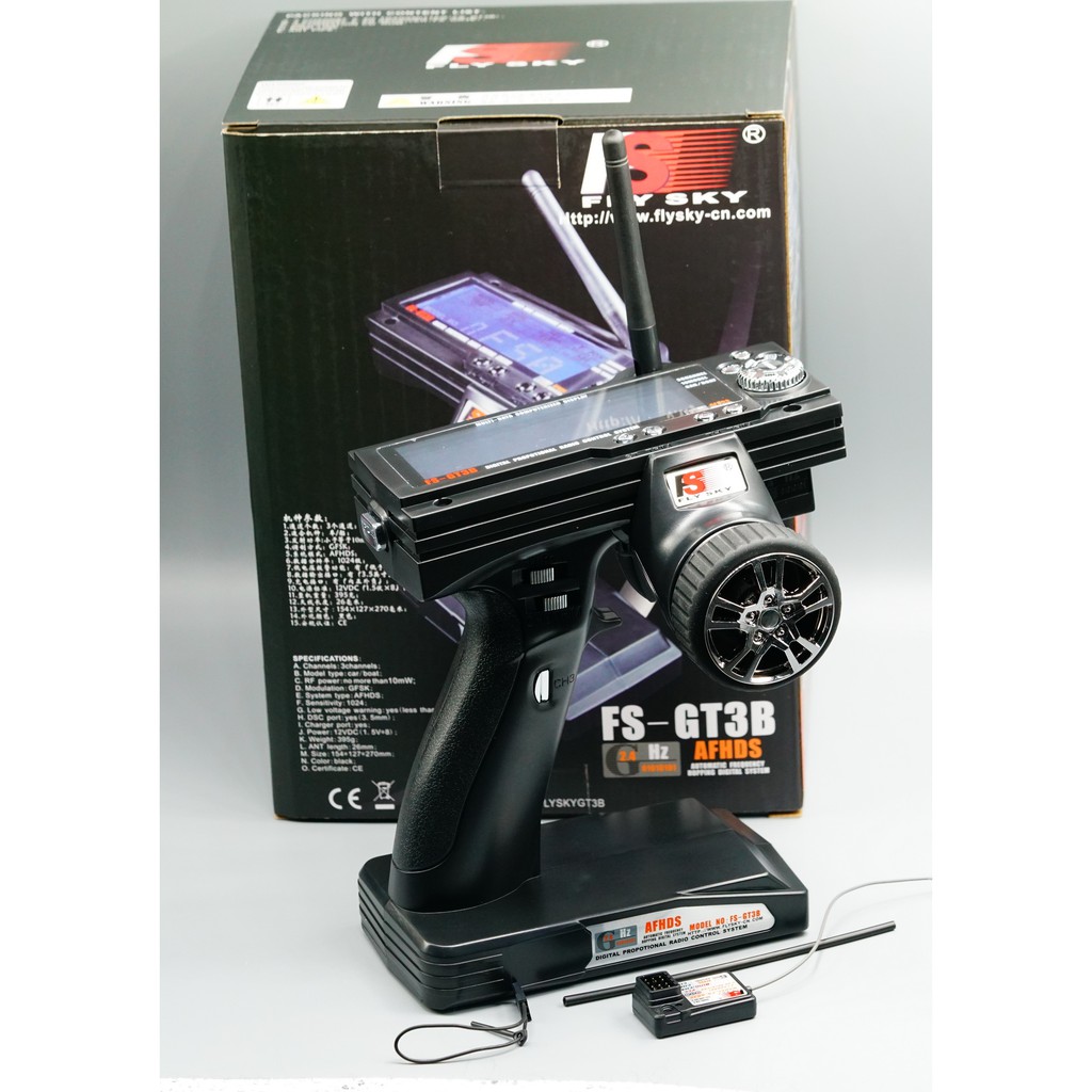 Remote Flysky Product Model FS-GT3B รีโมทไกลปืน GT3B สำหรับ รถ เรือ ...