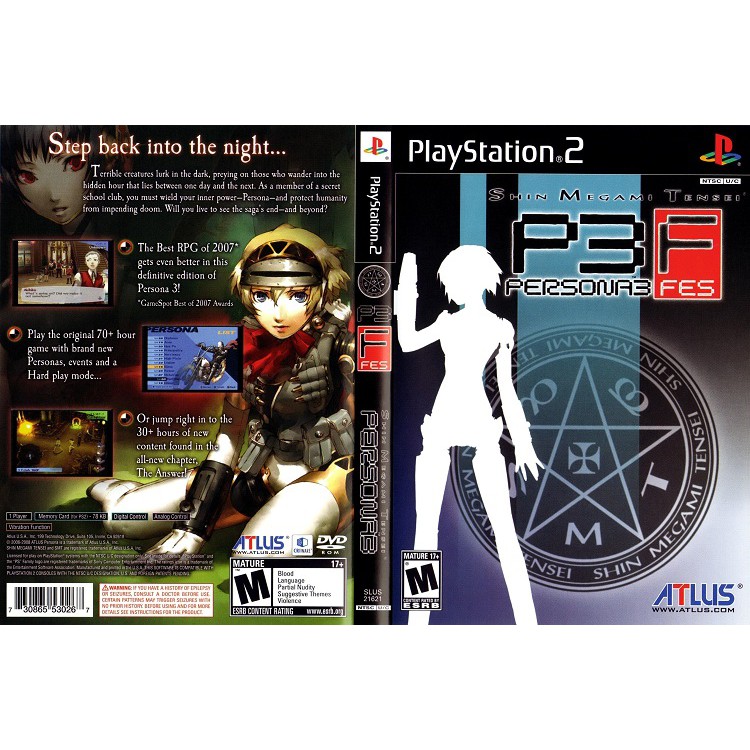 PERSONA 3 FES [PS2 US : DVD5 1 Disc] | Shopee Thailand
