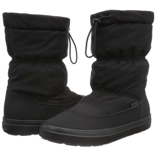 CROCS - Snow Boots Lodgepoint Pull-On Boot size 8W สี Black***SALE ...