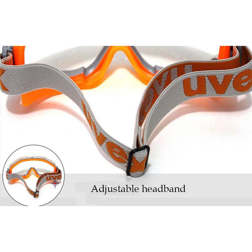 uvex 9302 ครอบตากรอบส้มเทา เลนส์ใส HCAF (9302 ULTRASONIC ORCLEAR ...