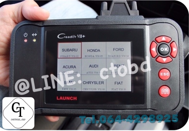 เครื่องสแกนรถยนต์ OBD2 คู่มือรวมโค้ด ภาษาไทย มีรับประกัน LAUNCH Creader ...