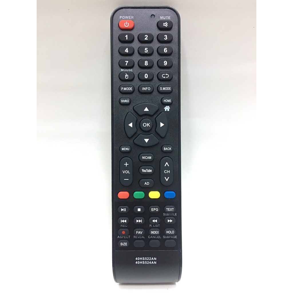 รีโมททีวี Aconatic รุ่น 40HS522AN 40HS524AN ใช้กับทีวีรุ่นที่มีรีโมททรง ...
