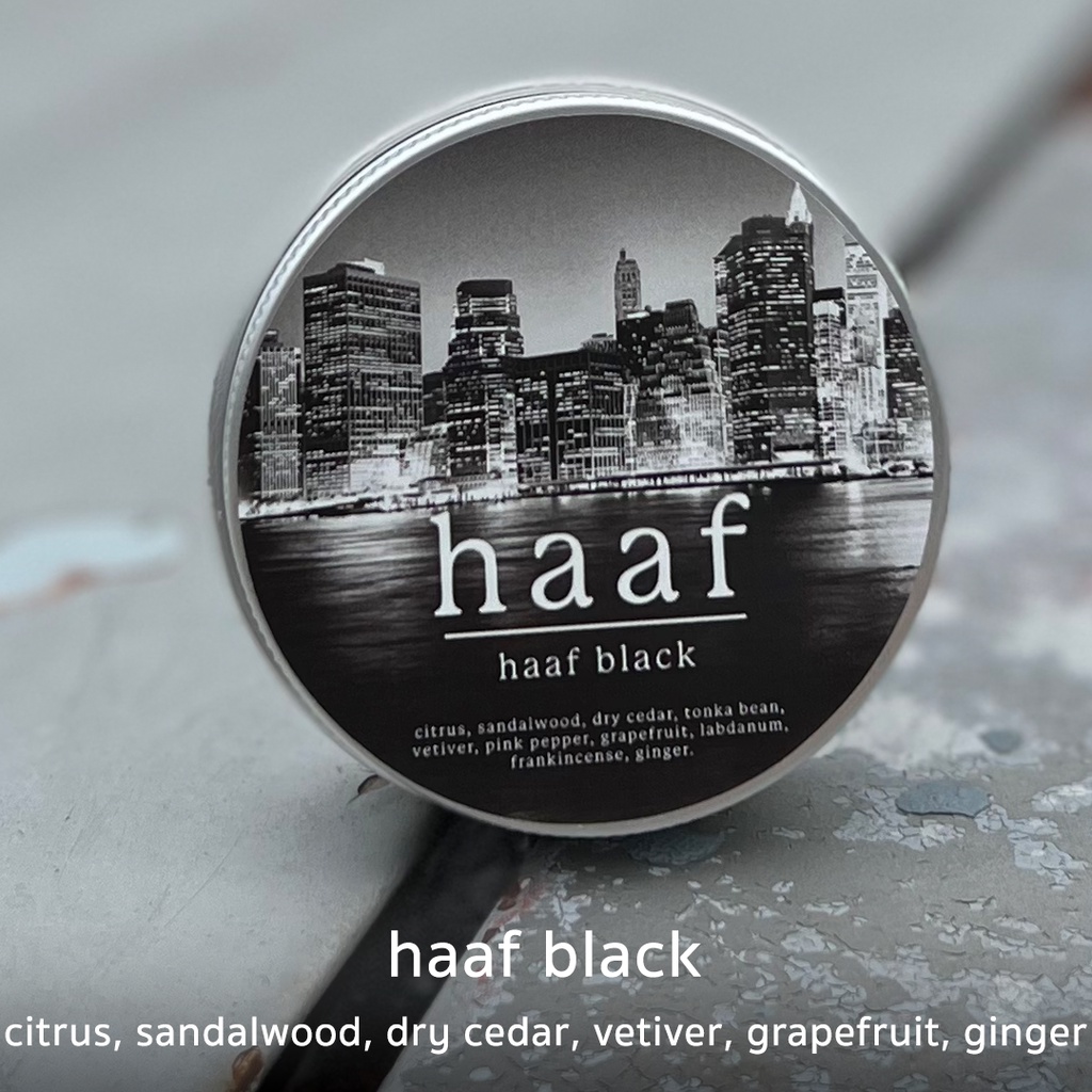 haaf scented soy wax candle เทียนหอมไขถั่วเหลือง กลิ่น haaf black สด ...