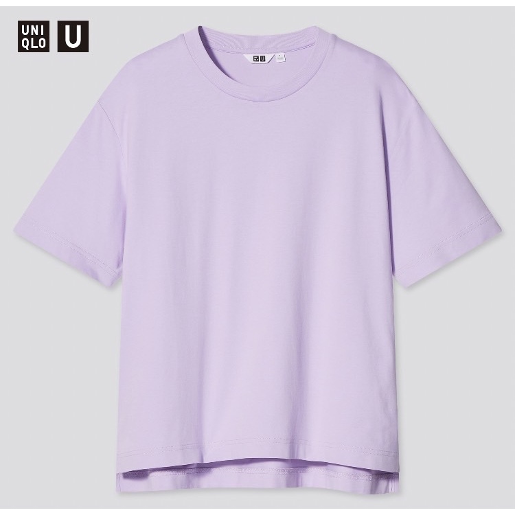 ป้ายไทย เหลือไม่เยอะ รุ่นนิยม Uniqlo U WOMEN เสื้อยืด AIRism คอตตอน ทรง ...