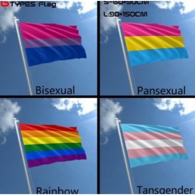 ธงเรนโบว์ Rainbow Flag ธงสายรุ้ง LGBT LGBTQ เลสเบียน เกย์ ไบเซ็กชวล ท ...