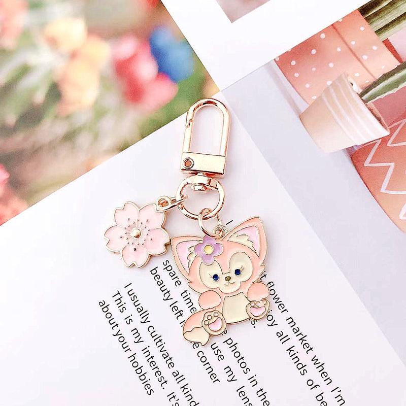 จี้กุญแจLingna Belle พวงกุญแจการ์ตูน Little Fox จี้กระเป๋านักเรียนจี้ ...