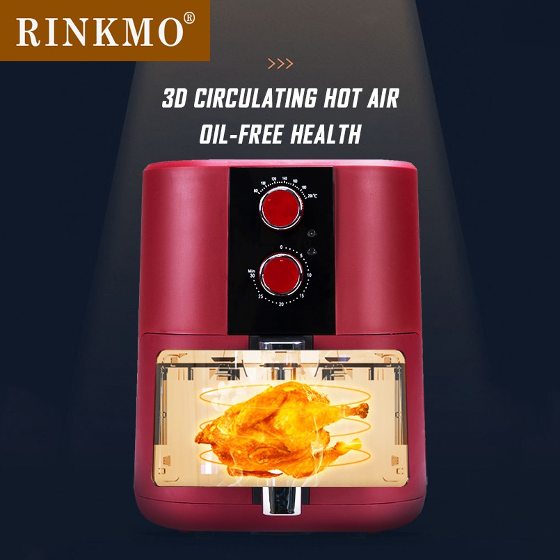 RINKMO Air Fryer BW-2012D Automatic Power-off Fryer Without Oil 5L Non ...