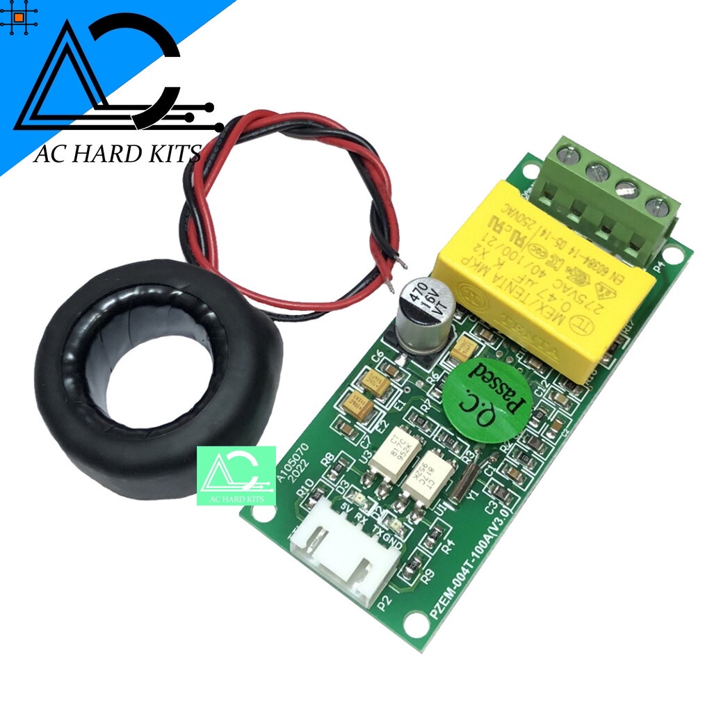 PZEM-004T AC Digital Power Energy Meter Module 100A 80-260V | Shopee ...