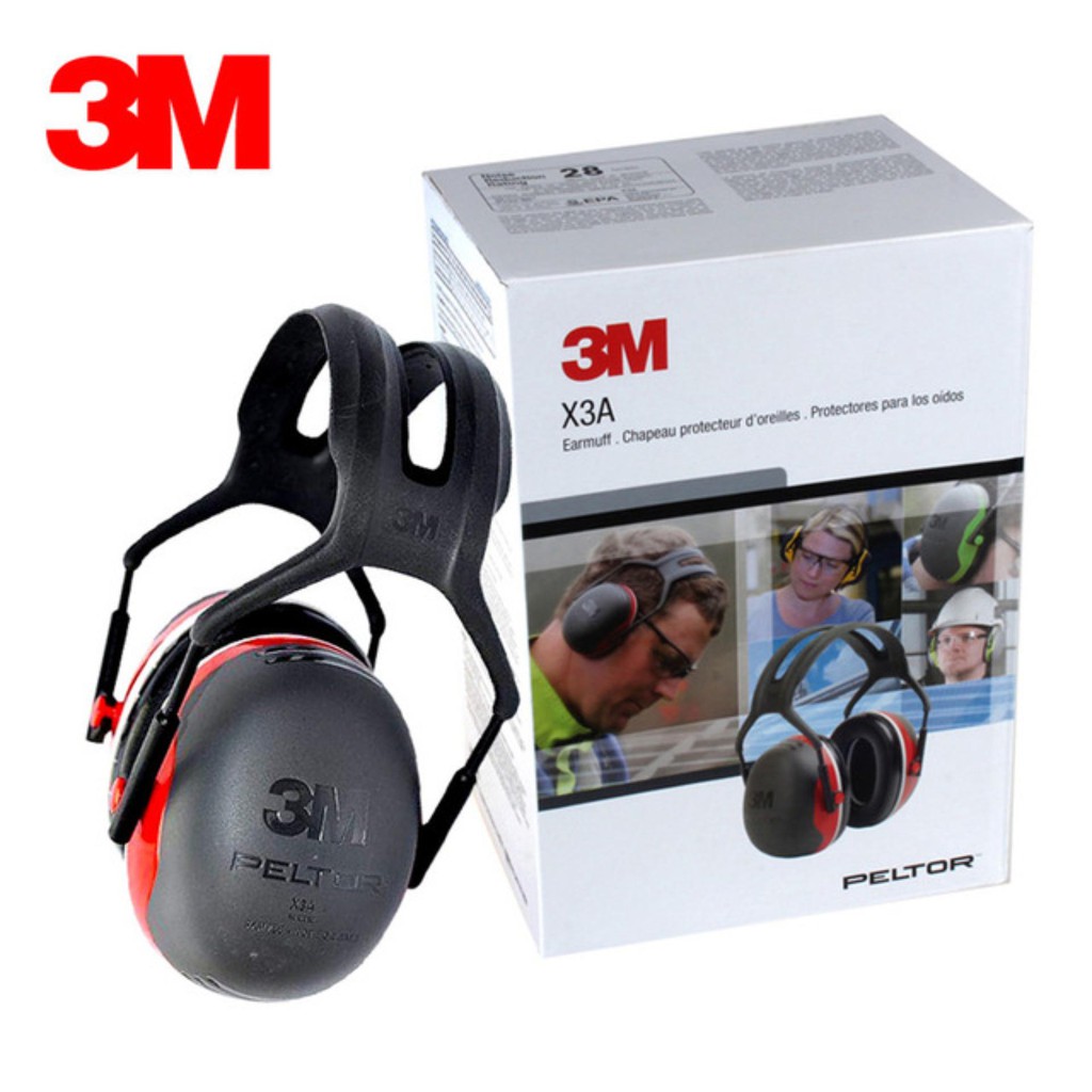 3M X3A ครอบหูลดเสียง PELTOR X3 Earmuffs Over-the-Head | Shopee Thailand