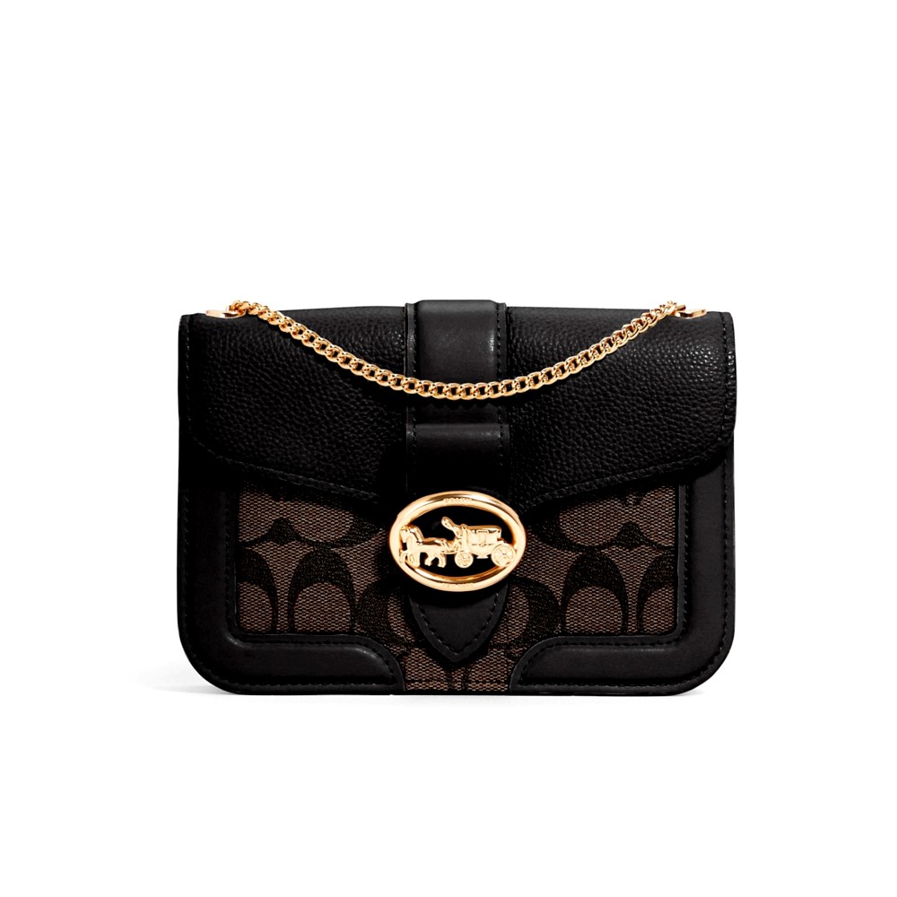 กระเป๋าสะพายข้าง COACH 7287 GEORGIE CROSSBODY IN SIGNATURE CANVAS ...